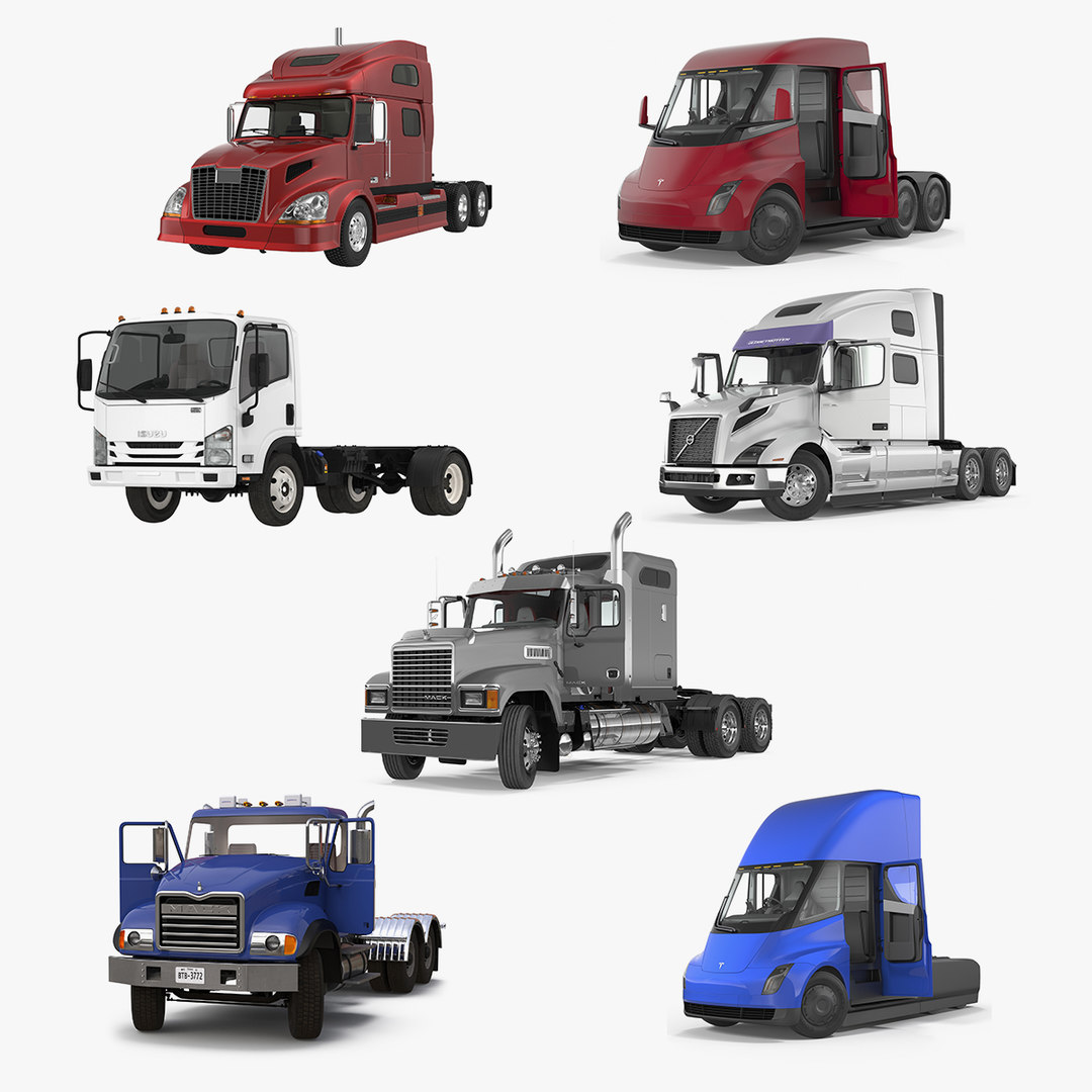 3D rigged trucks 2 - TurboSquid 1588000