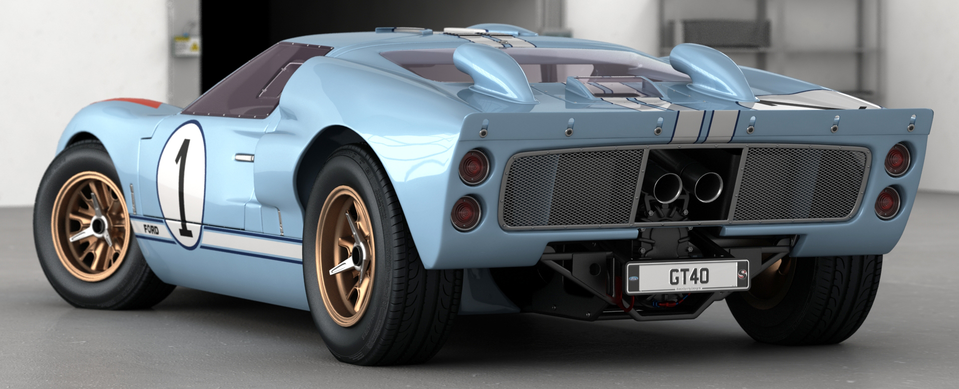 Ford GT40 Mk II Opening Doors3D模型 - TurboSquid 1588361
