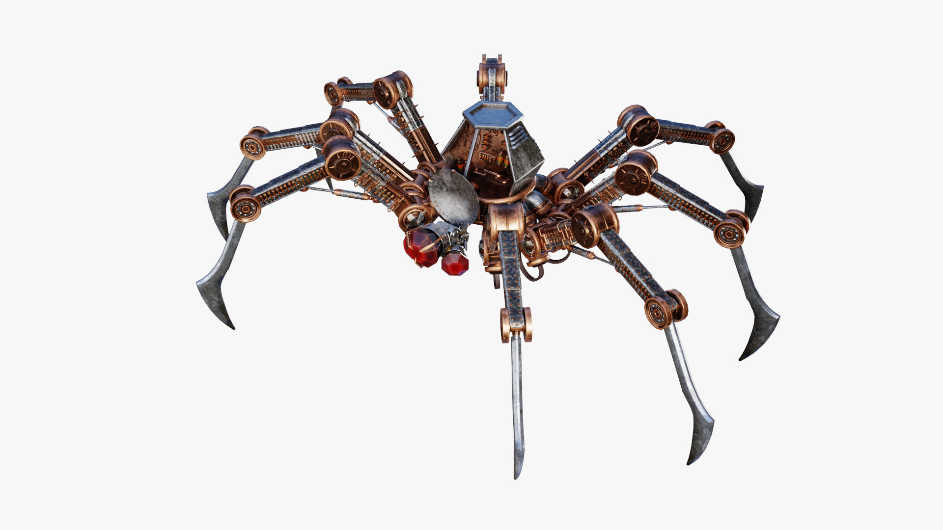 Mechanized arachnid 3D model - TurboSquid 1588415