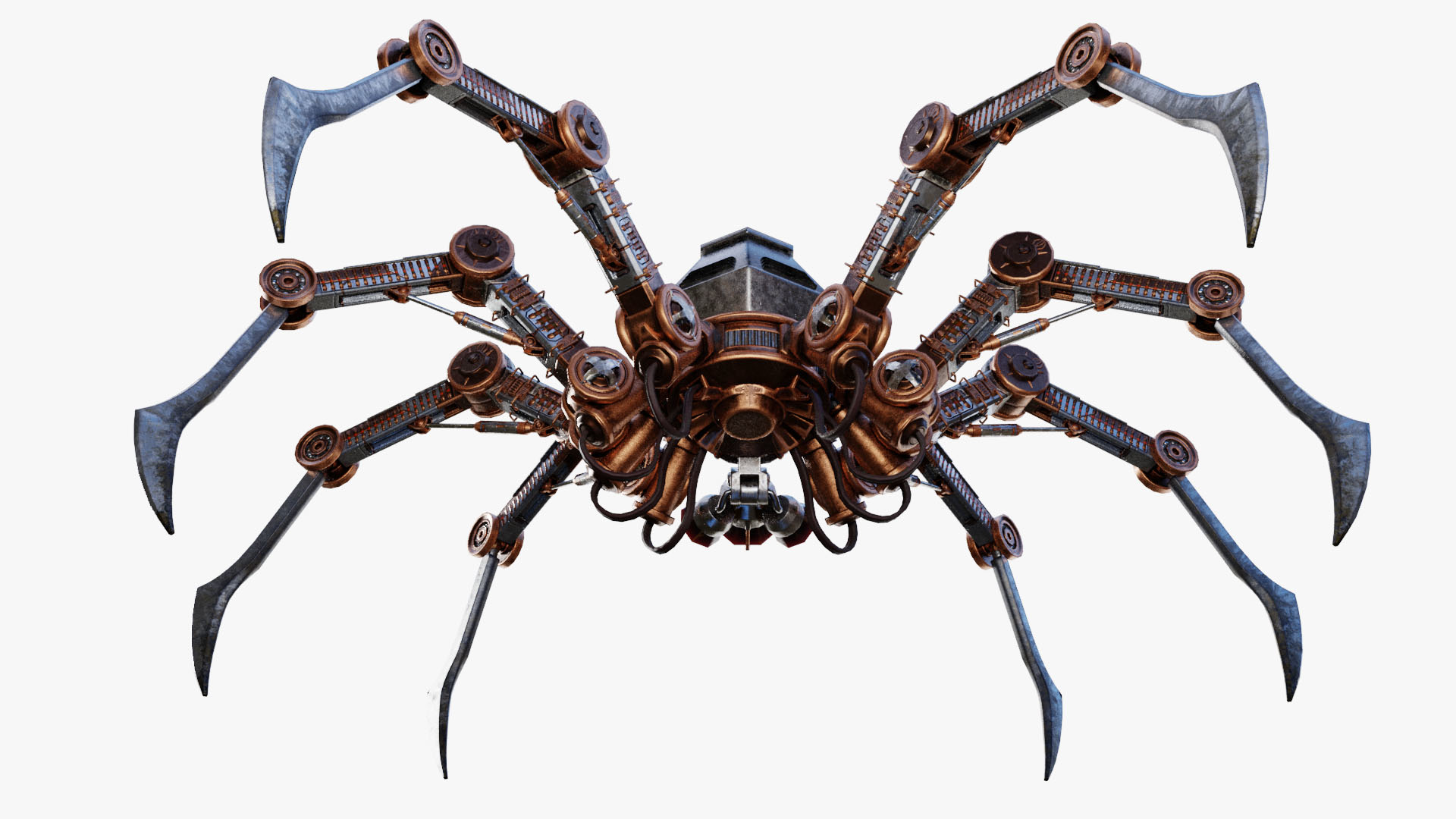Mechanized arachnid 3D model - TurboSquid 1588415