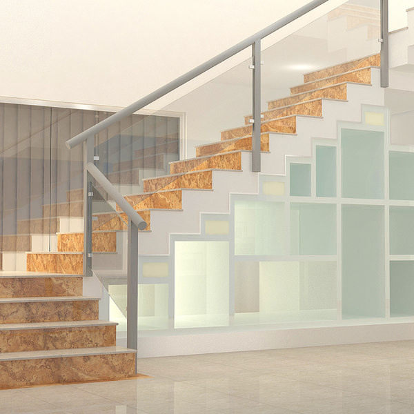 3D stair case - TurboSquid 1588584