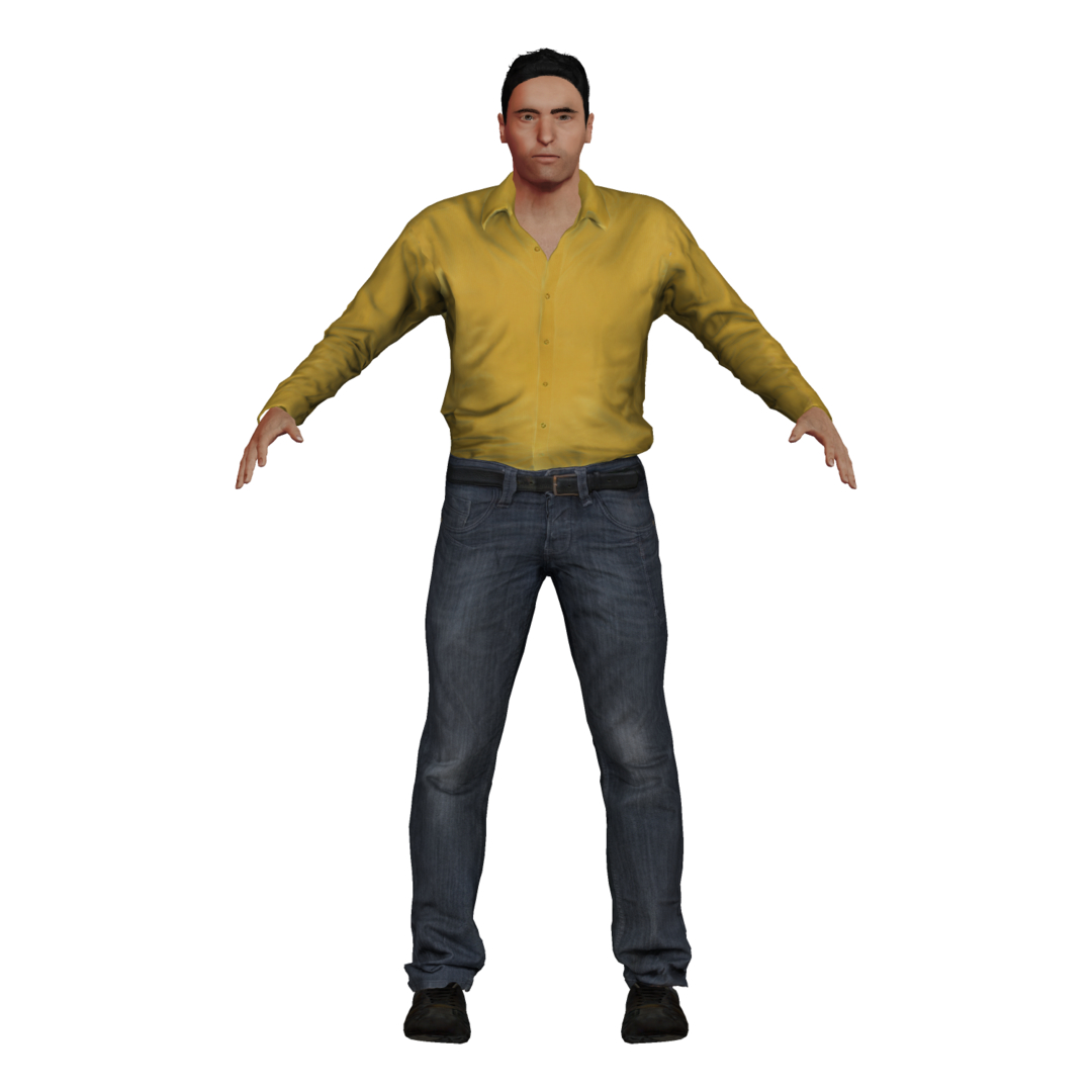 Middle aged russian man character 3D model - TurboSquid 1588830