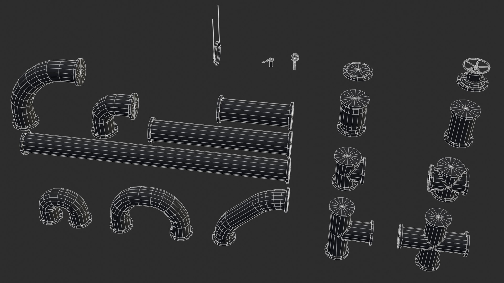 Lackierte Rohre Modular 3D-Modell - TurboSquid 1588841