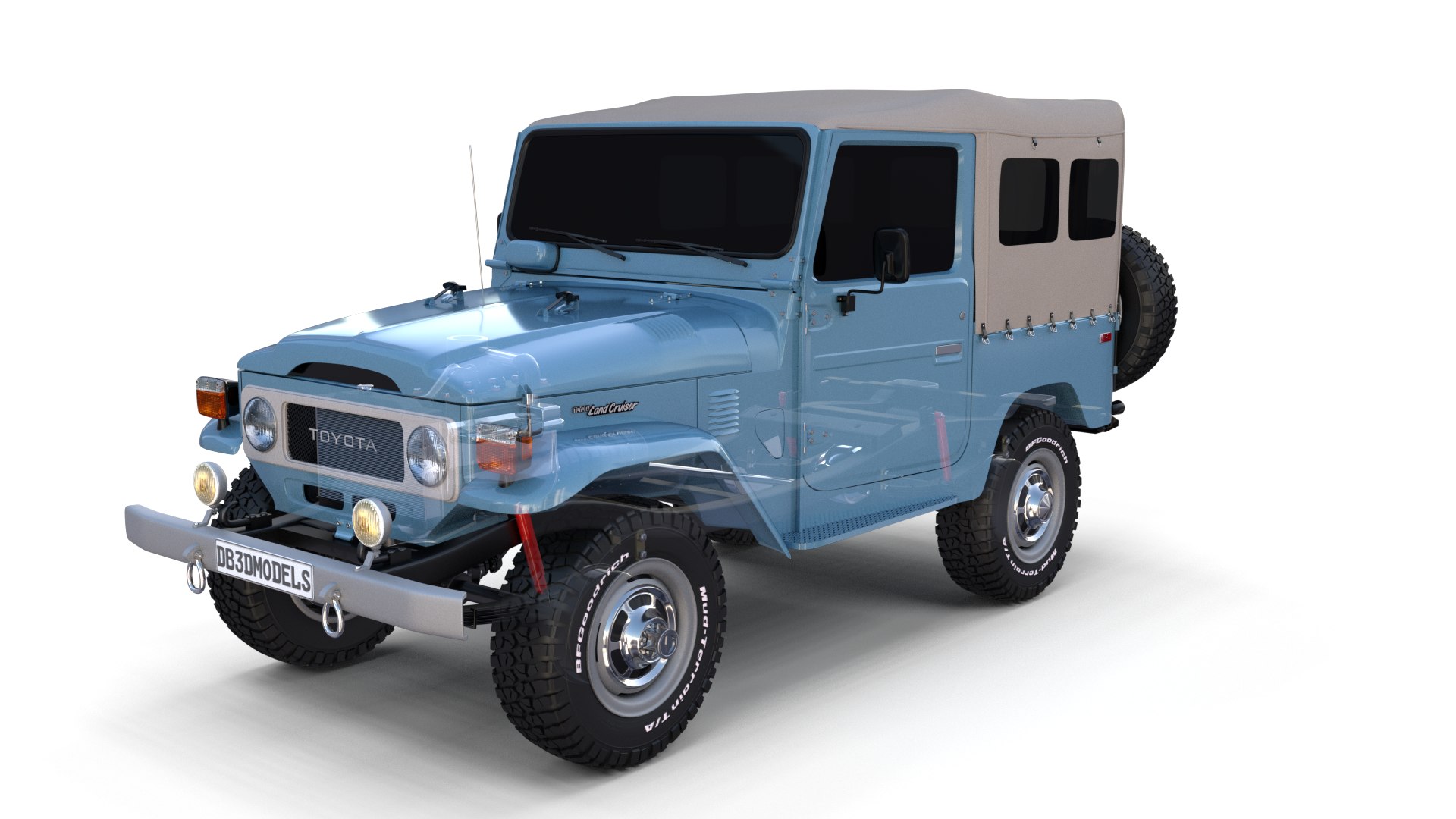 Toyota land cruiser chassis model - TurboSquid 1588870