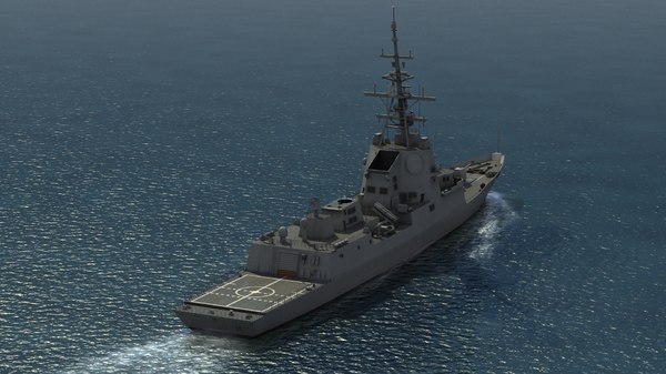 Hobart class ddg model - TurboSquid 1588915