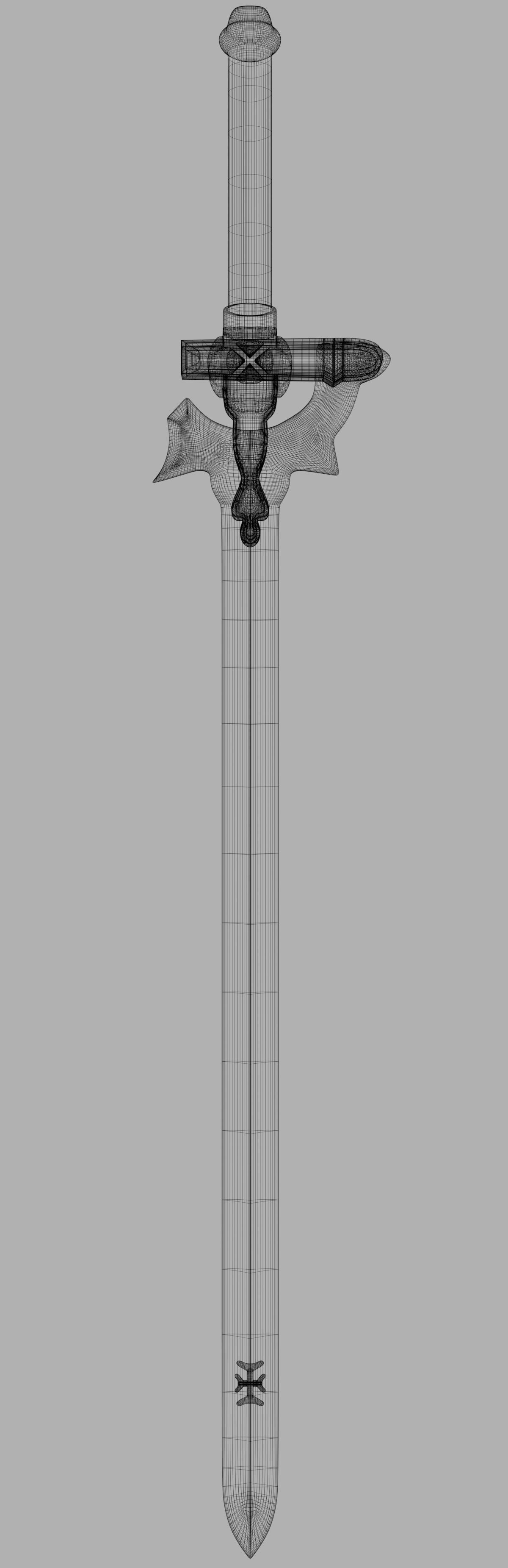 3D kirito s sword elucidator model - TurboSquid 1588494