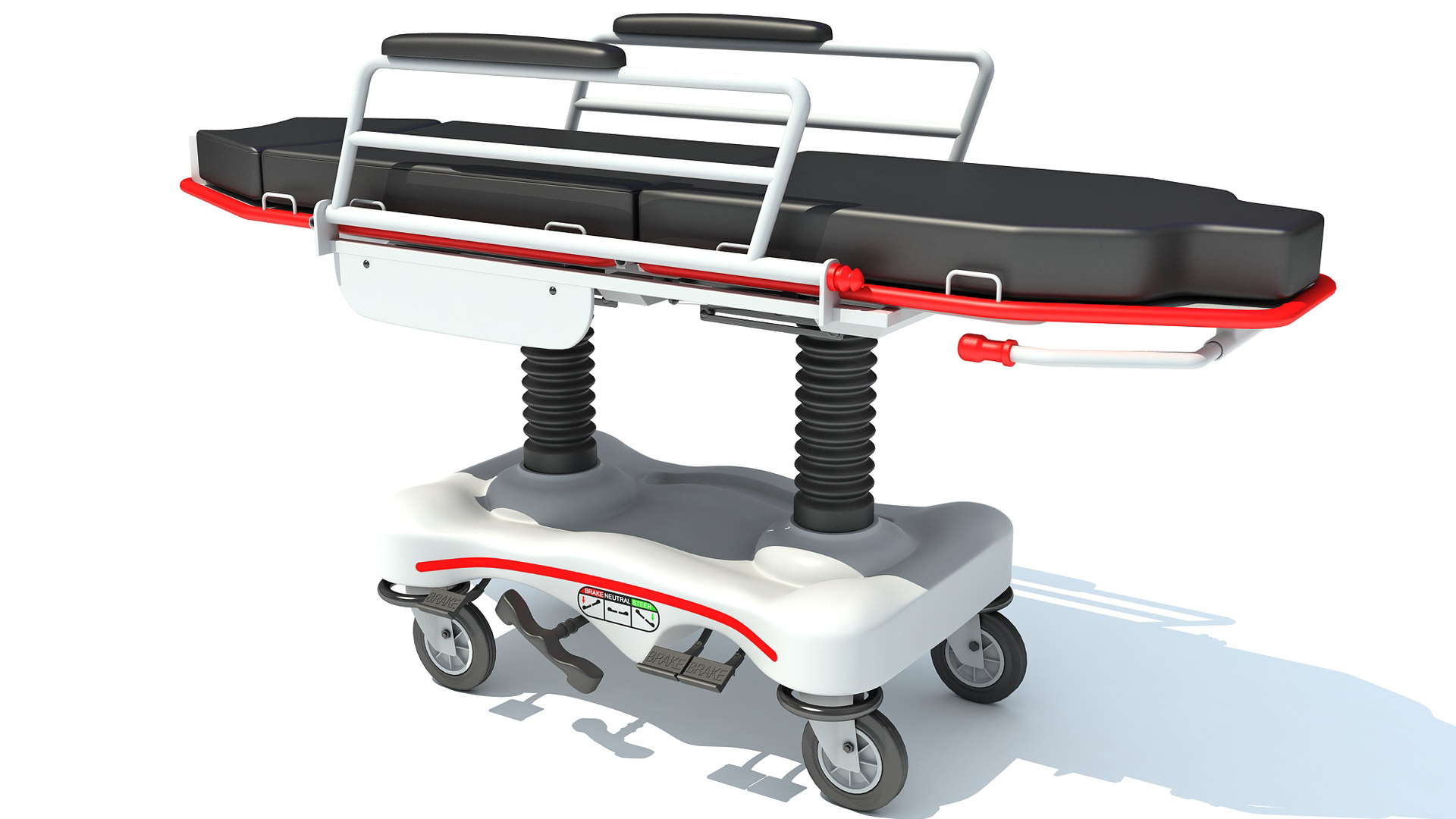 Medical stretcher 3D model - TurboSquid 1589056