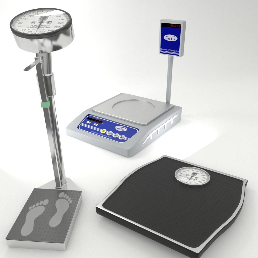 3D weighing scales - TurboSquid 1589350