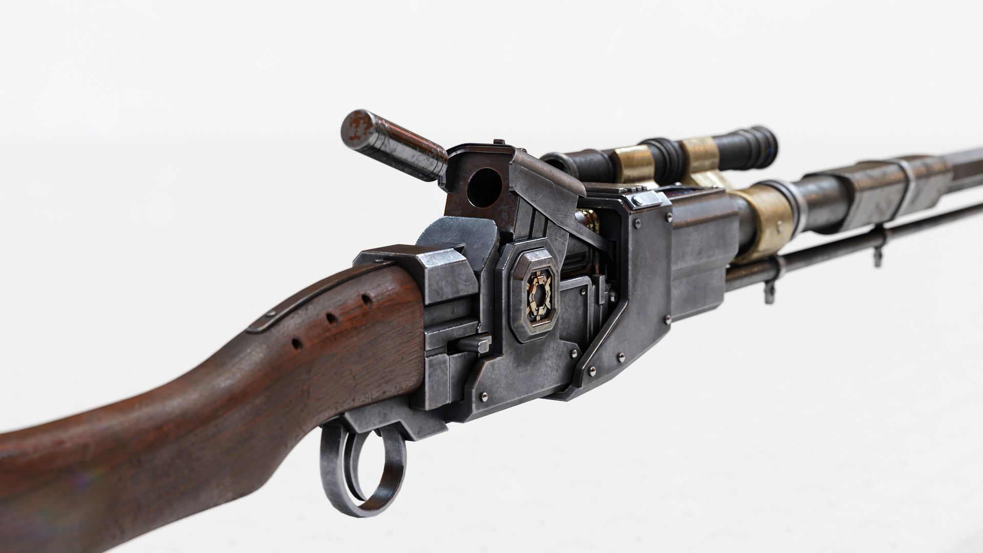 modèle 3D de Kit de fusil Mandalorian Amban PBR - TurboSquid 1589359