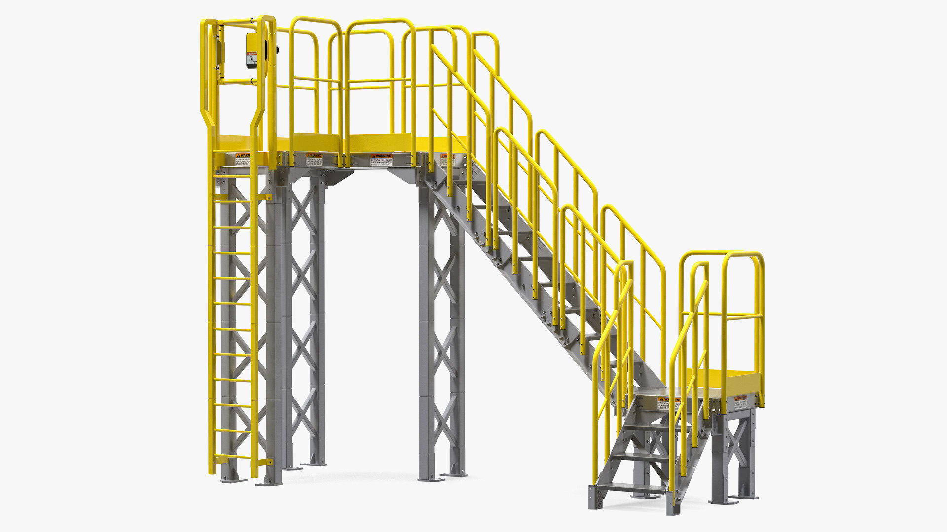 Free 3D industrial catwalk staircase model - TurboSquid 1589671