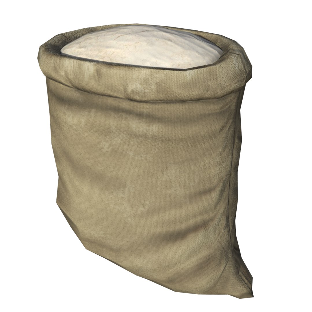 Flour sack 3D model - TurboSquid 1589654