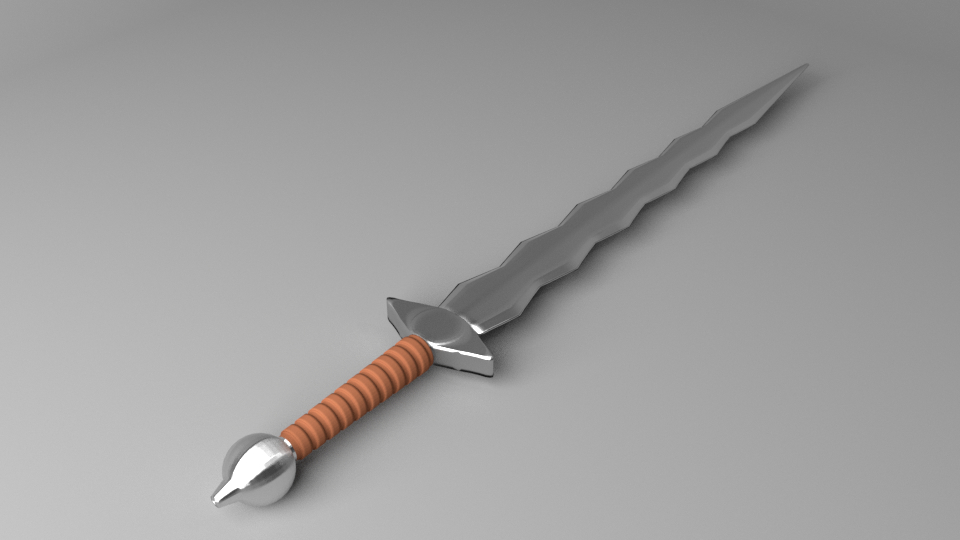 3D wavy sword 3 - TurboSquid 1589655