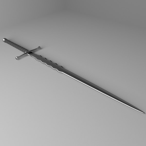 Wavy sword 5 3D model - TurboSquid 1589674