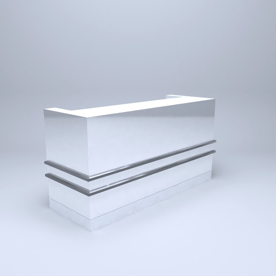 3D info desk model - TurboSquid 1589815