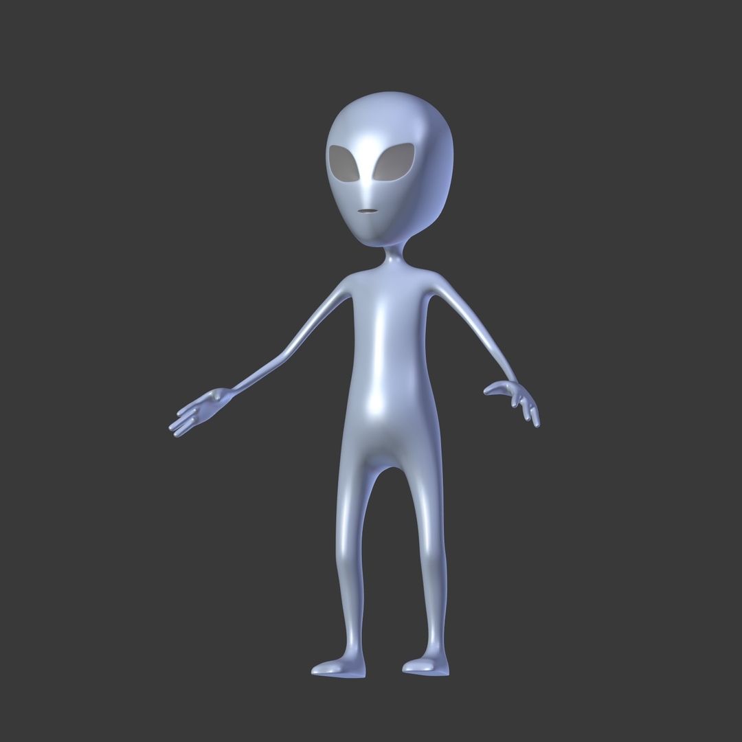 Alien cartoon 3D - TurboSquid 1589919
