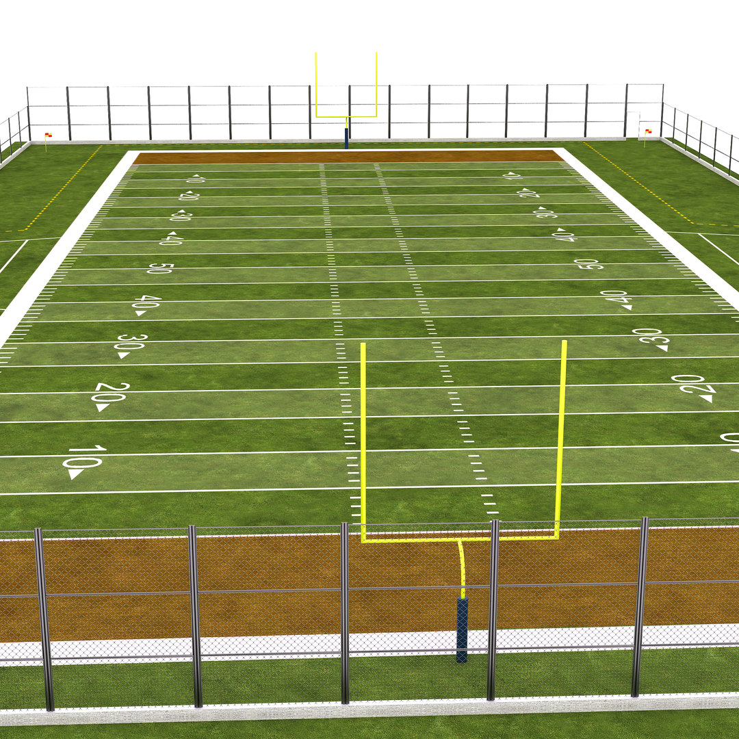 3D field american football - TurboSquid 1589930