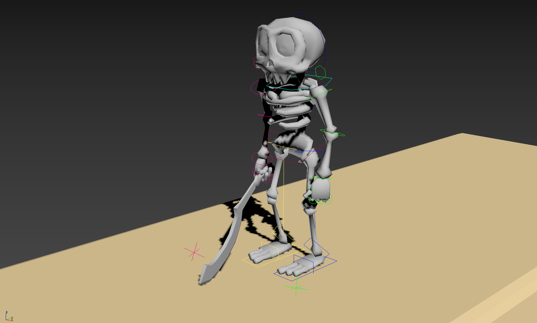 3D Skeleton Game Character RIGGED model3Dモデル - TurboSquid 1590030