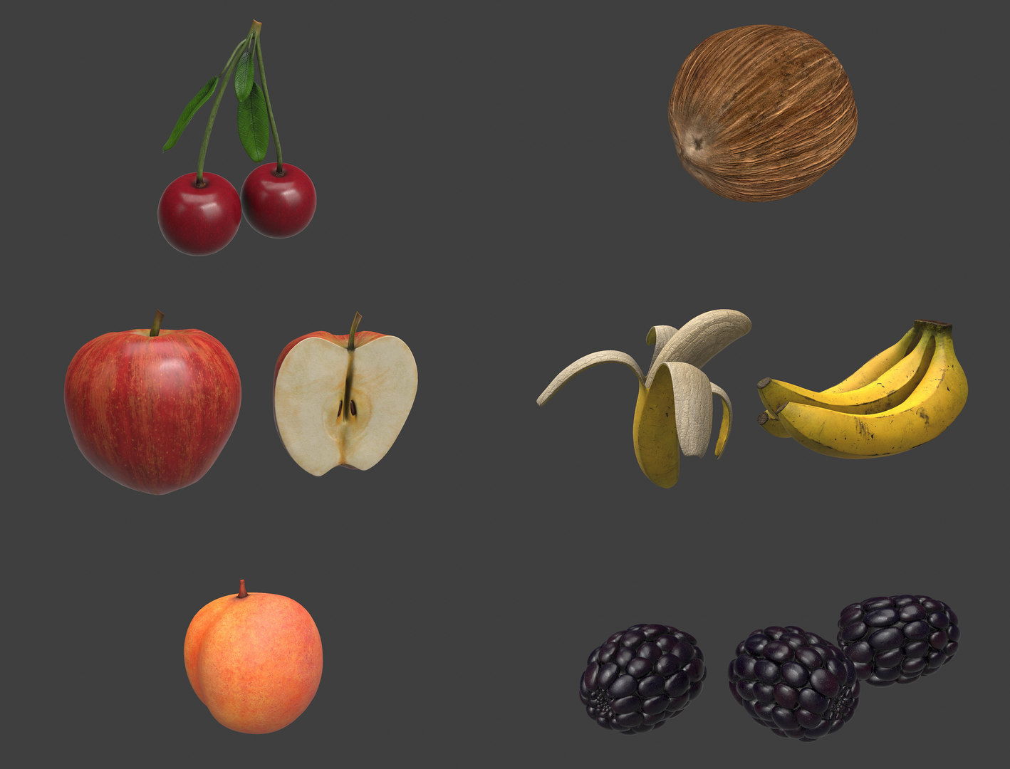 3D model fruit pack 1 - TurboSquid 1590138