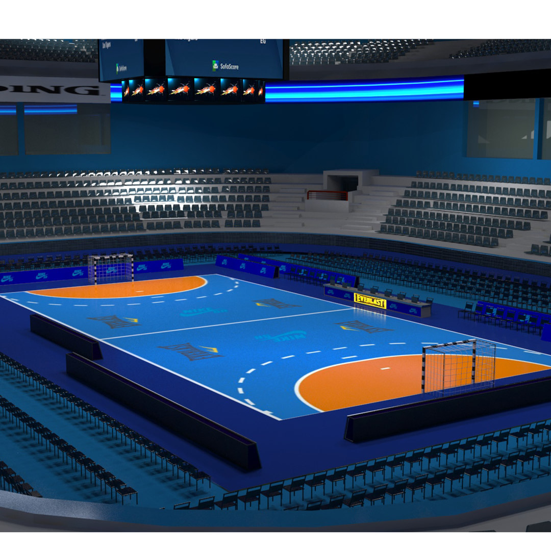 3D handball arena ball model - TurboSquid 1590315