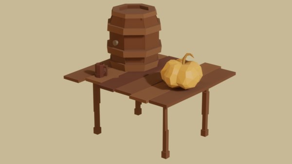 Free 3D low-poly pumpkin model - TurboSquid 1590348