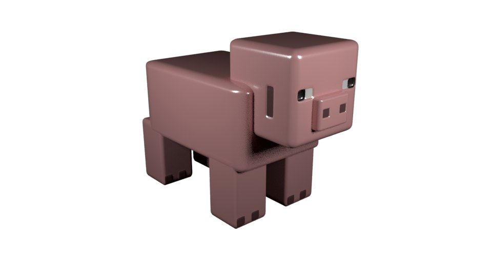 Pig minecraft 3D model - TurboSquid 1590388
