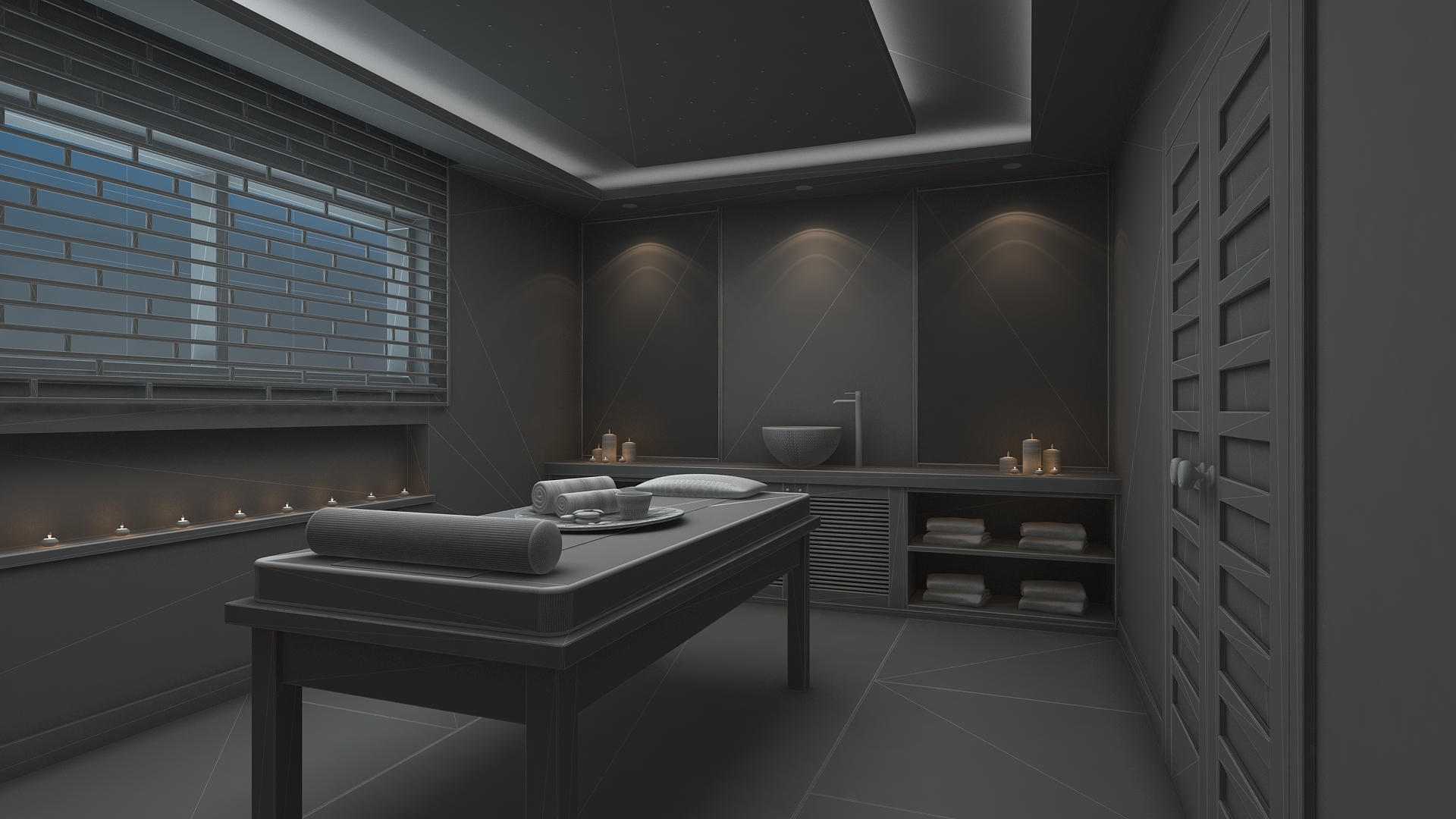 Scene spa massage room 3D - TurboSquid 1590417