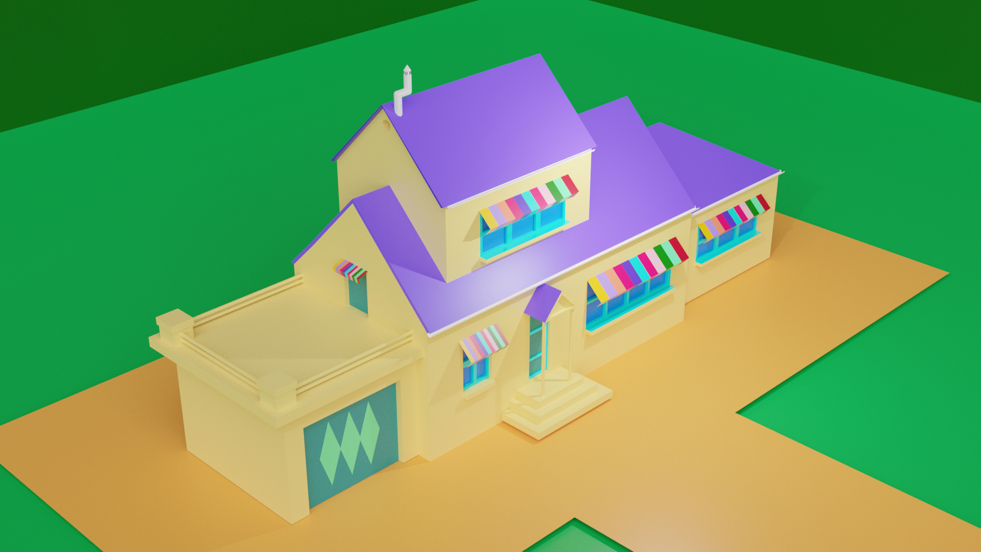 3D oggy house render - TurboSquid 1590410