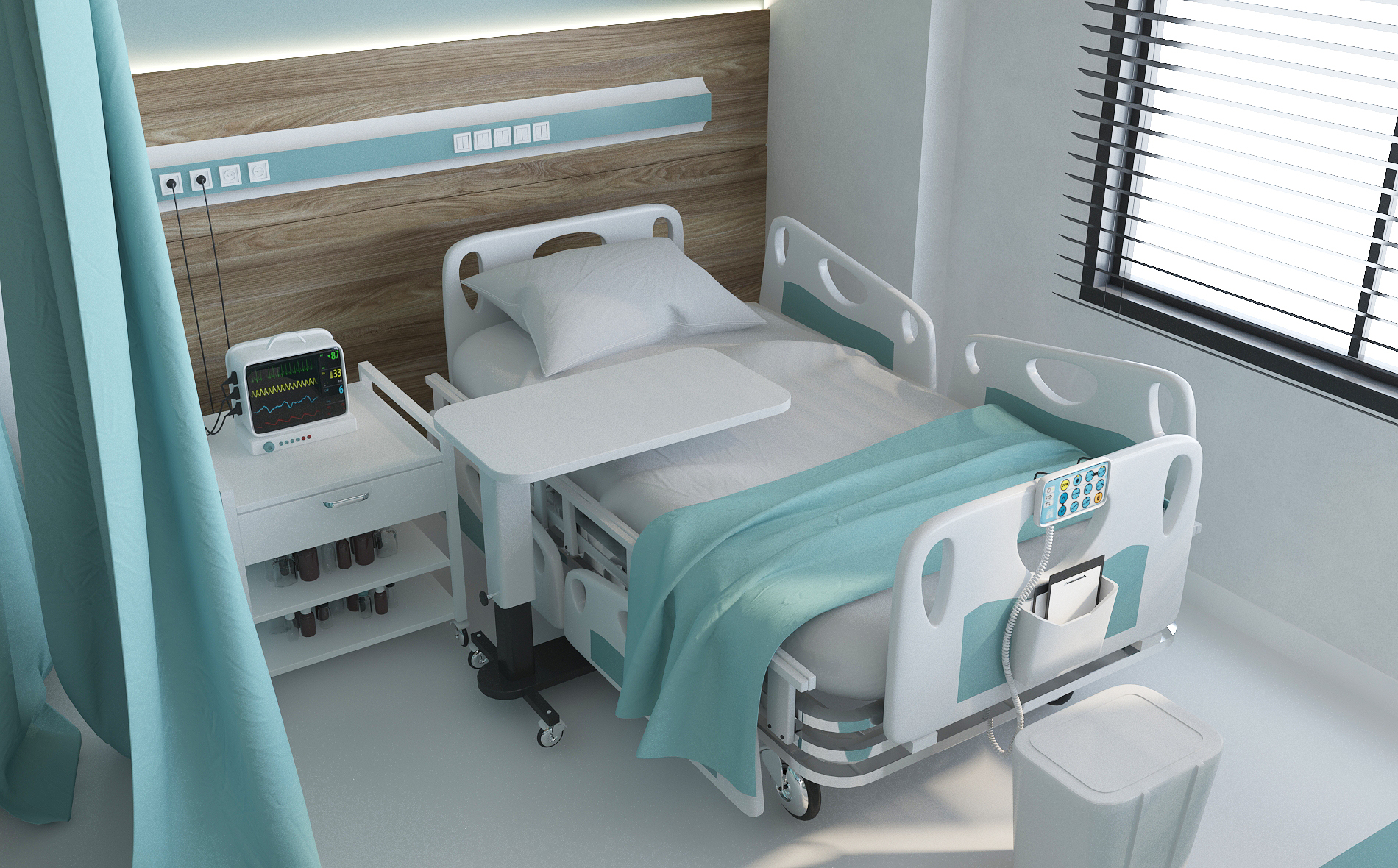 3D emergency ward interior hospital - TurboSquid 1590576
