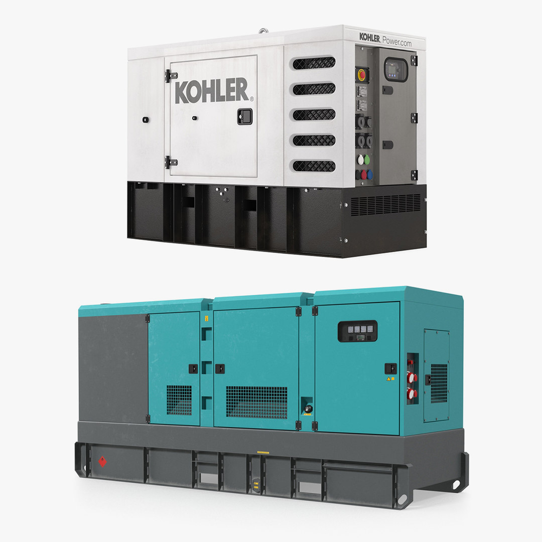 Coleção Geradores Industriais Modelo 3D - TurboSquid 1591416