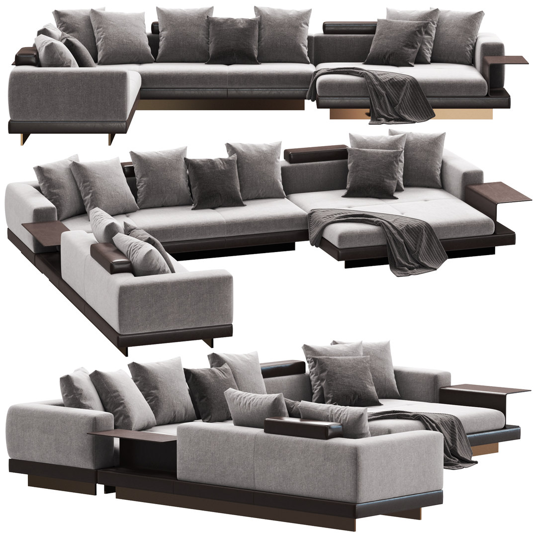 Sofa minotti connery model - TurboSquid 1590713