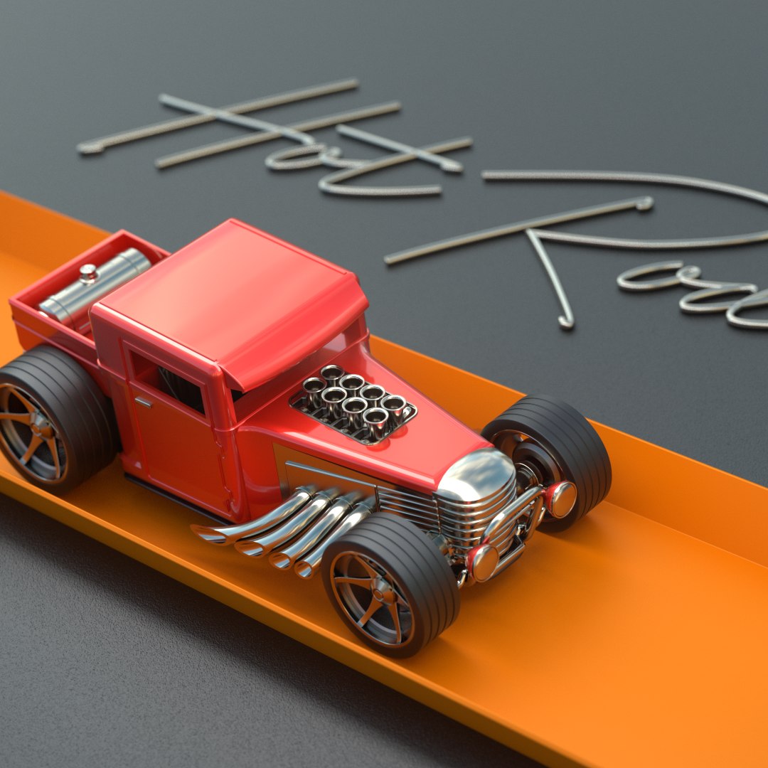 Hot Rod 3d Turbosquid 1590787