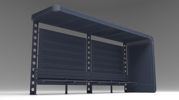 Bus stop passenger model - TurboSquid 1590870