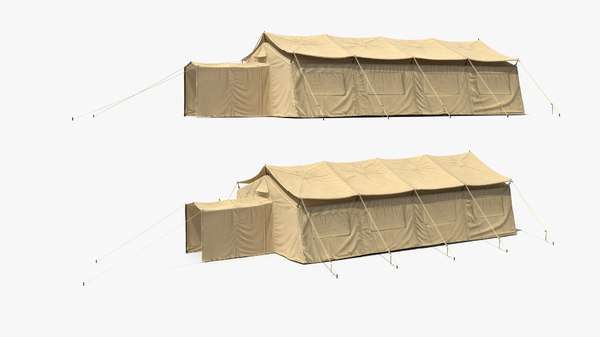 Free 3D army temper tent model - TurboSquid 1591404