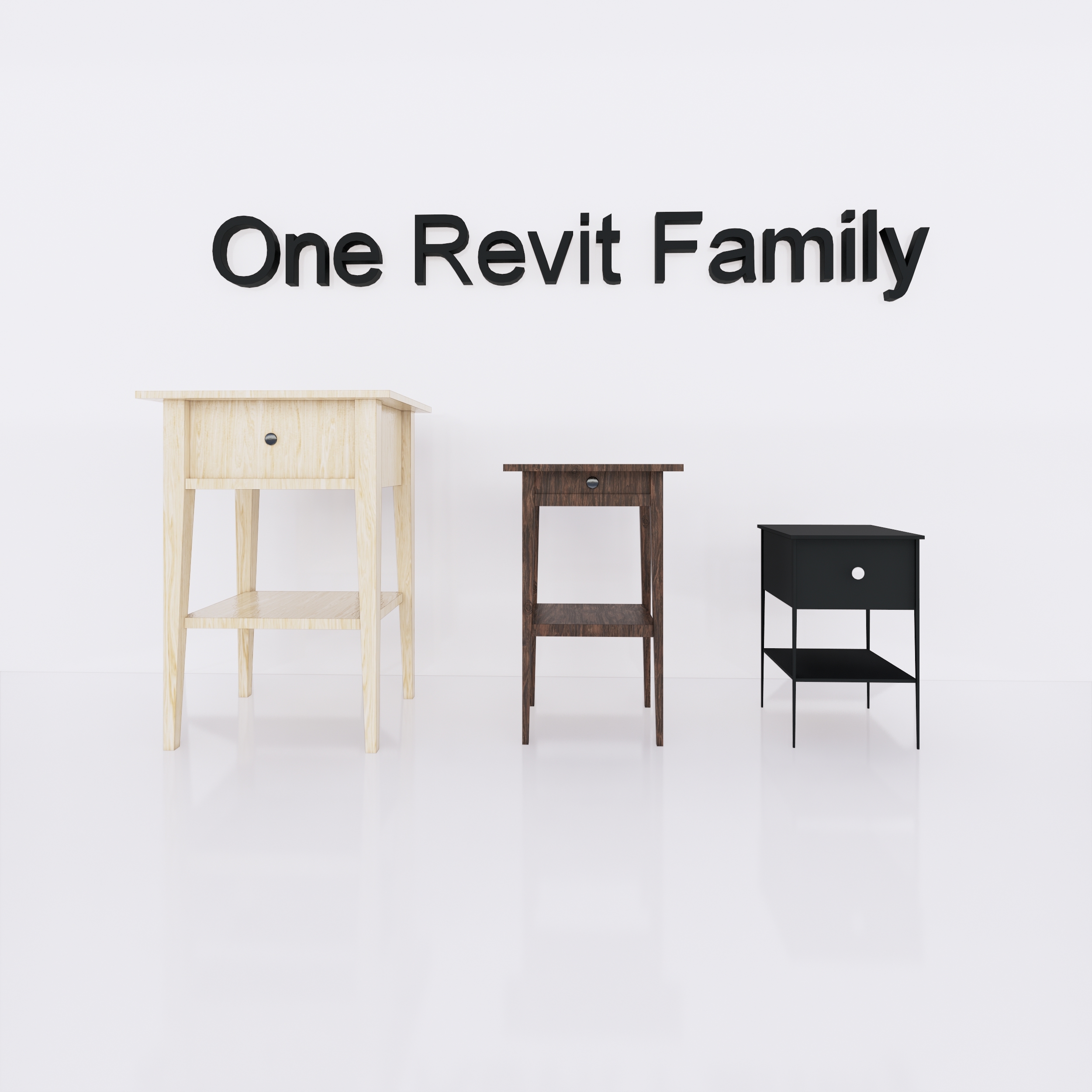 modelo 3d Mesa de Cama 1 Hemnes Ikea - Revit Family full paramétrico ...