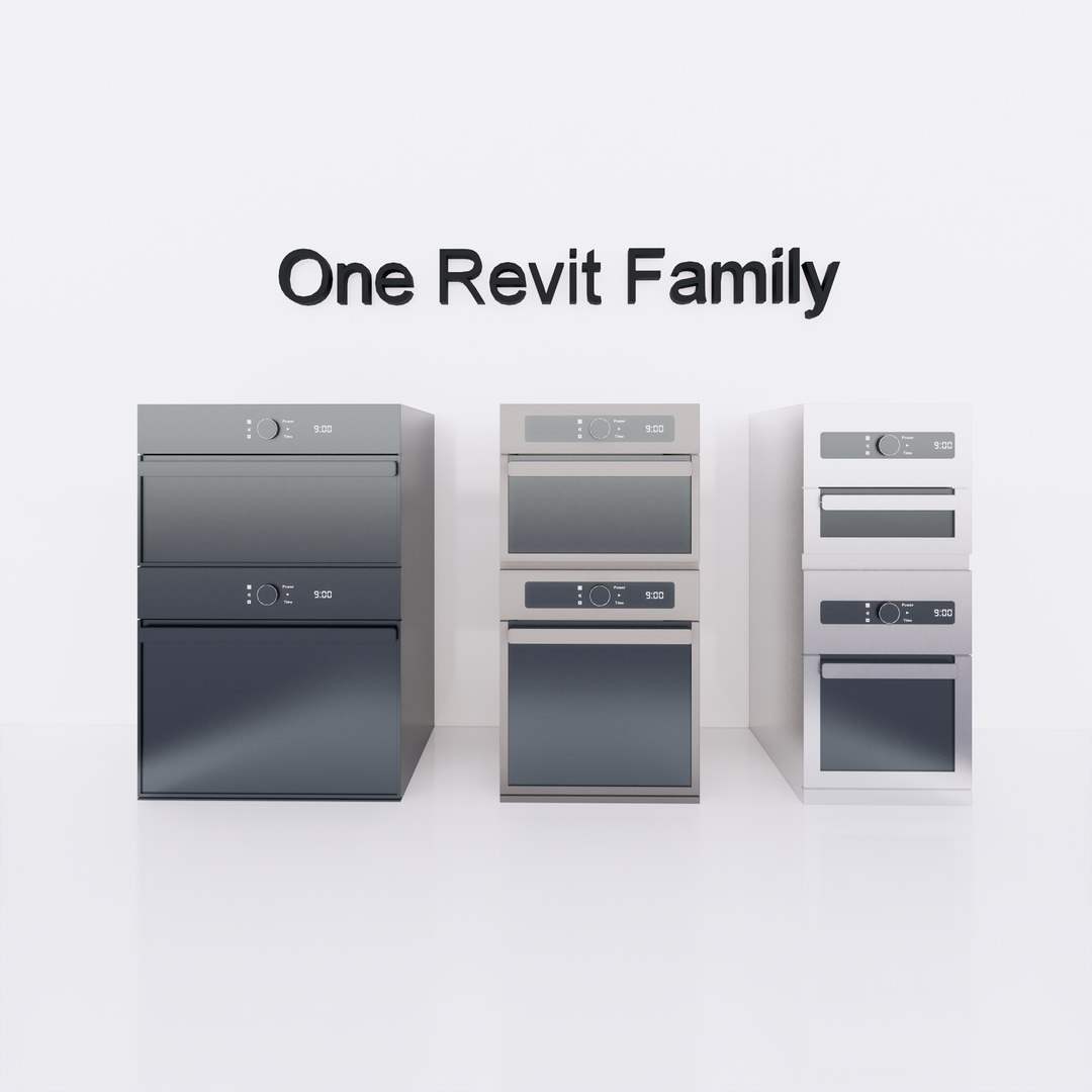 Parametric oven microwave revit 3D model - TurboSquid 1515133