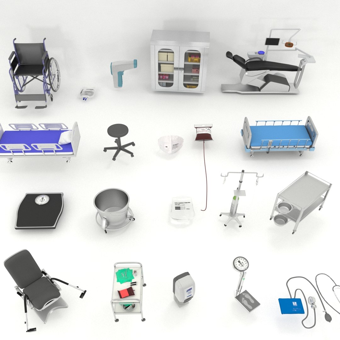 Medical equipments 3D model - TurboSquid 1585992