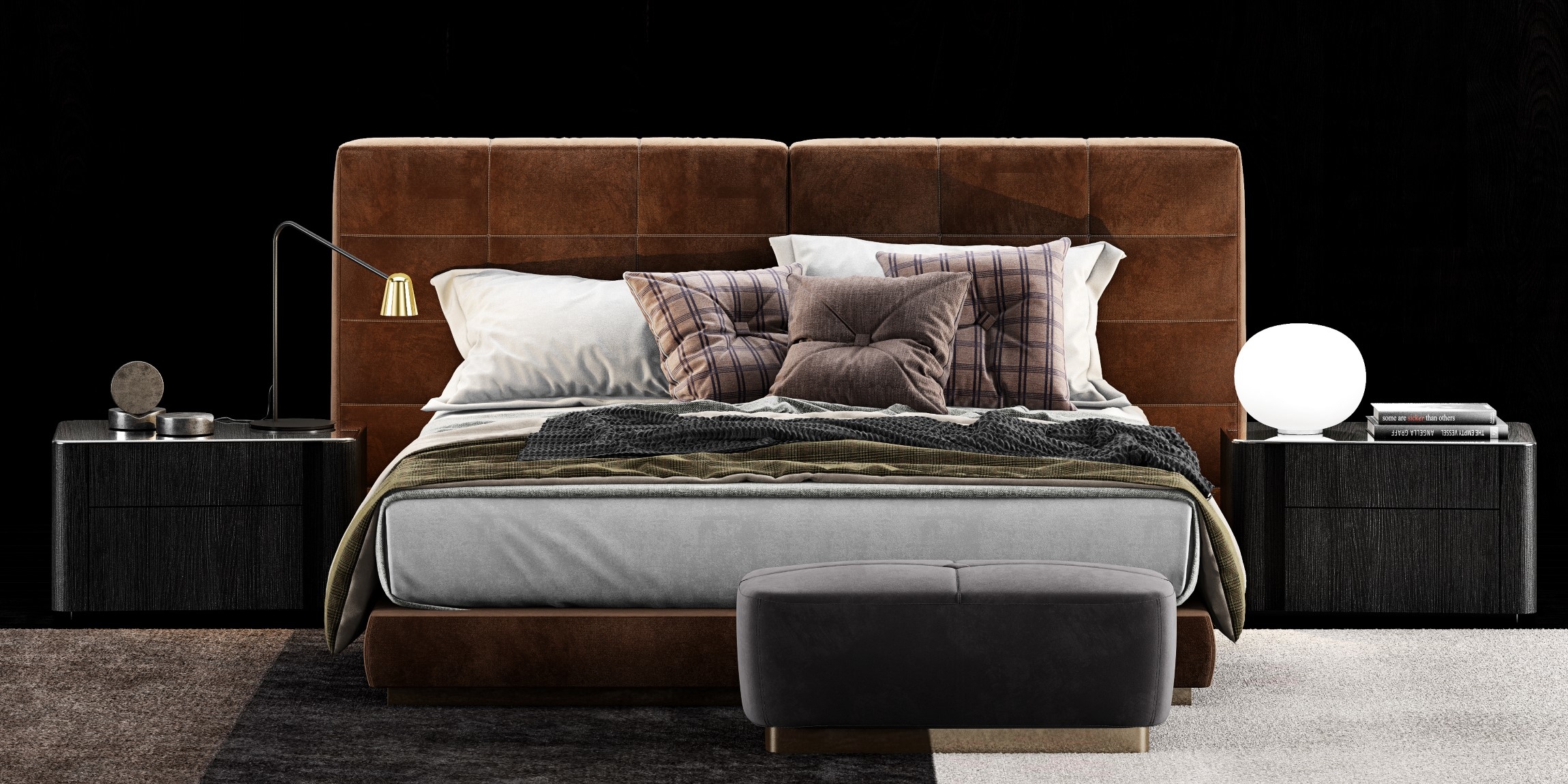 3D model minotti lawrence bed 4 - TurboSquid 1591456