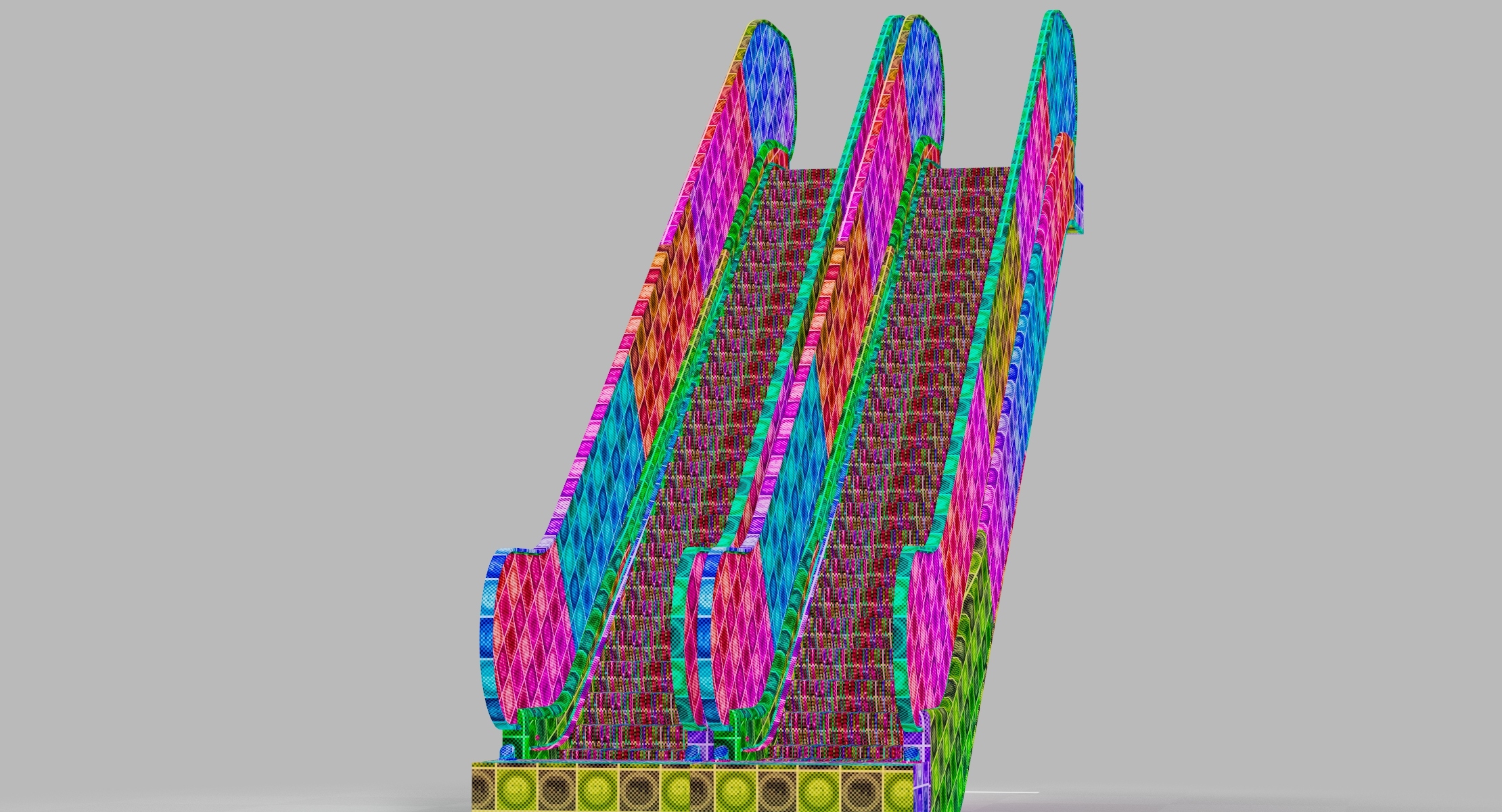 3D escalator architecture - TurboSquid 1591510