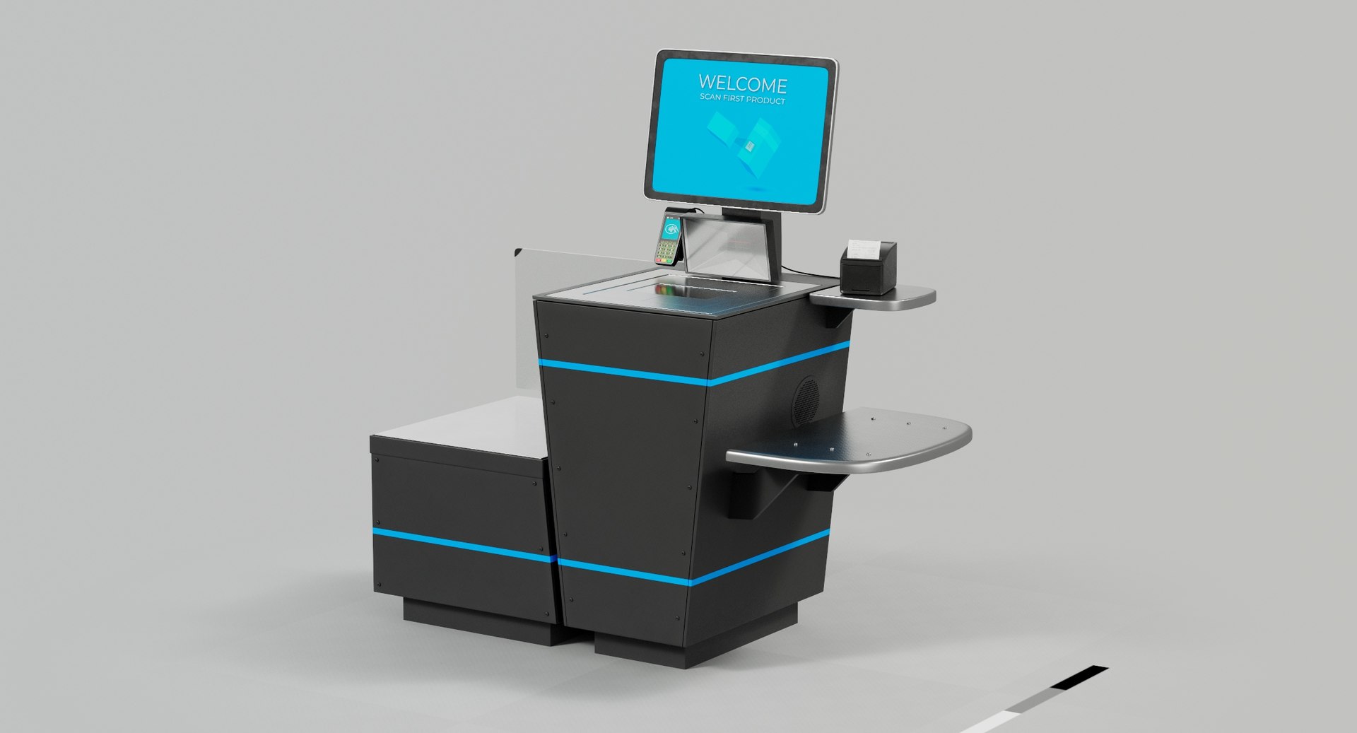 3D self-checkout - TurboSquid 1591537