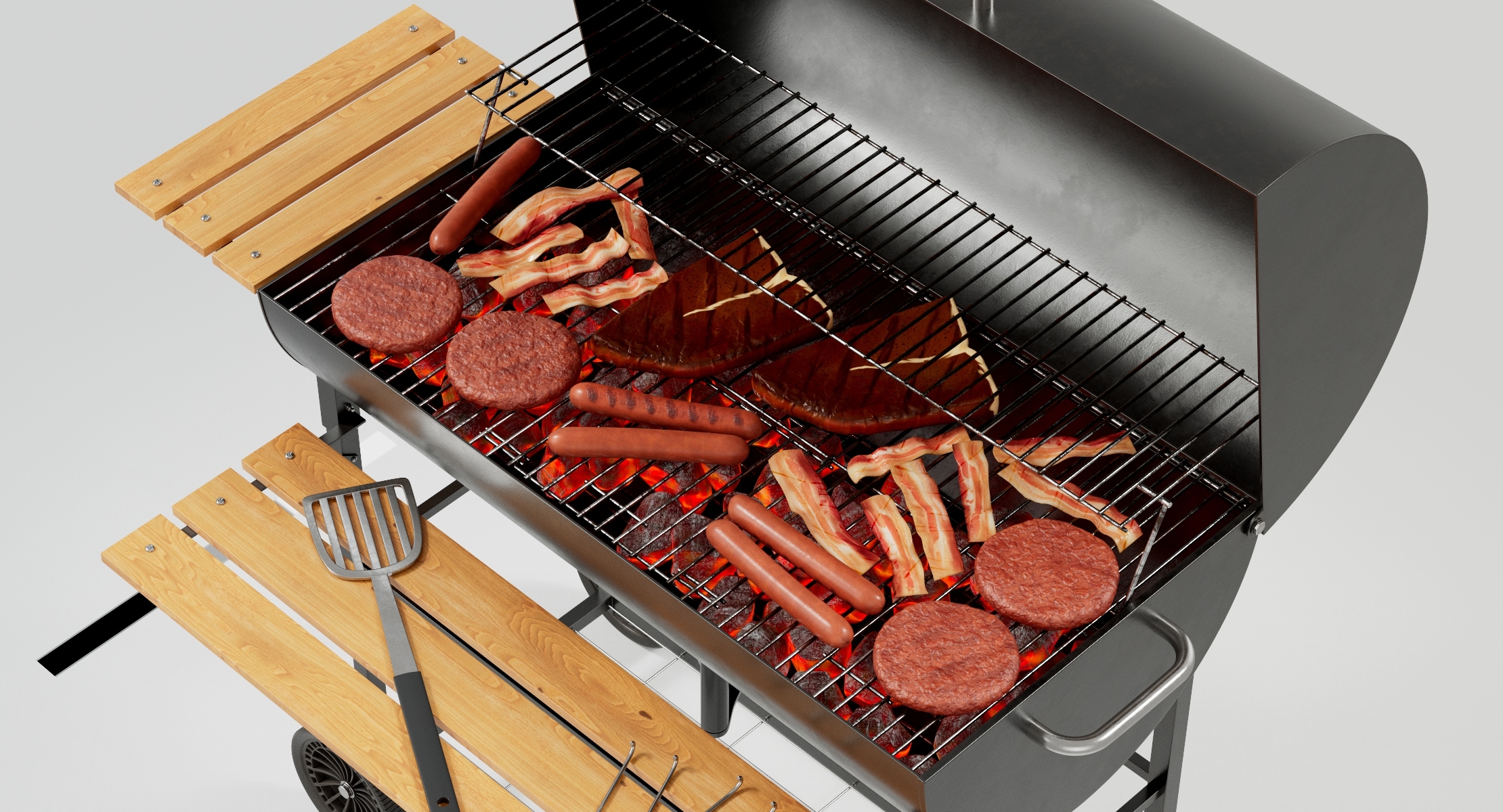 Grill barbecue bbq 3D model - TurboSquid 1592049