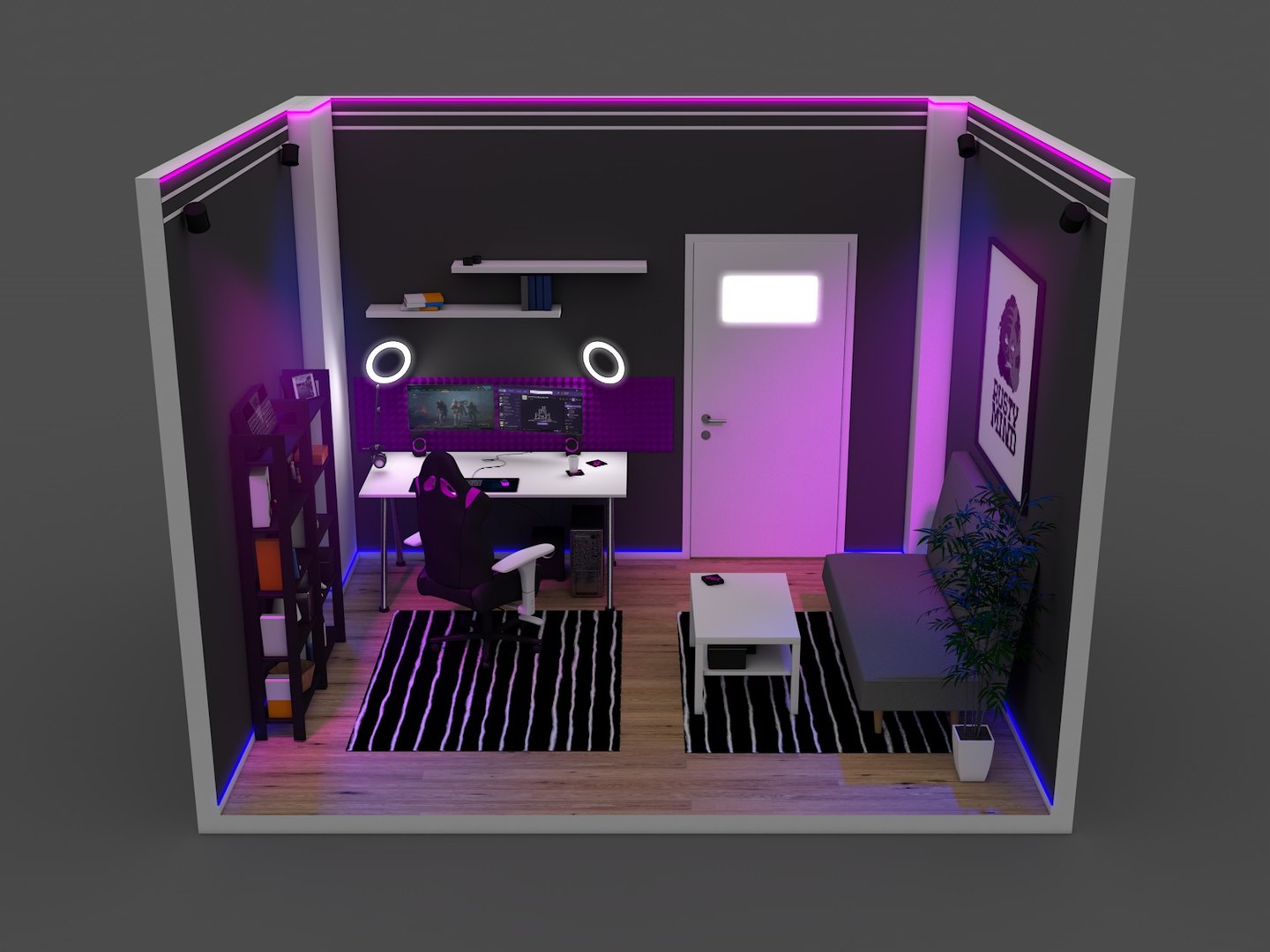 Room setup 3D model - TurboSquid 1591636