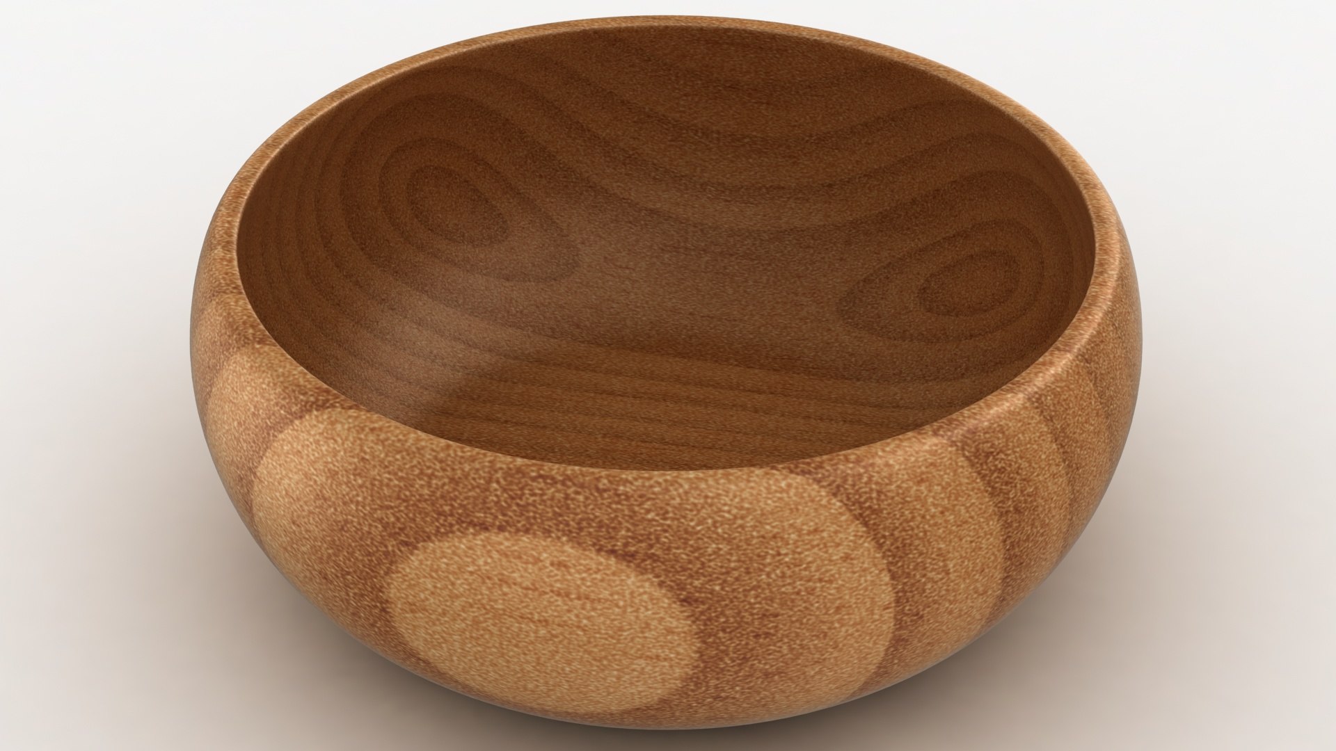 3D realistic wooden bowl 02 model - TurboSquid 1591675