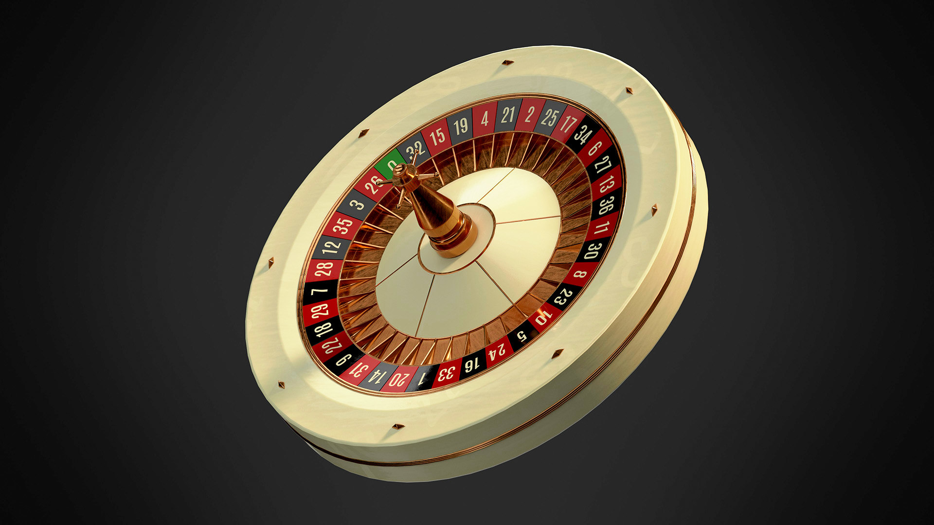 3D white roulette wheel games model - TurboSquid 1591785