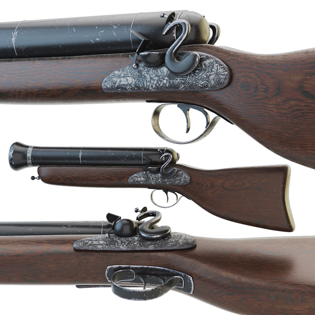 Alte Muskete 3D-Modell - TurboSquid 1591772