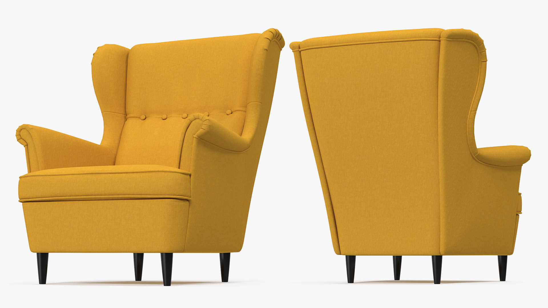 3D strandmon yellow wing chair - TurboSquid 1591987