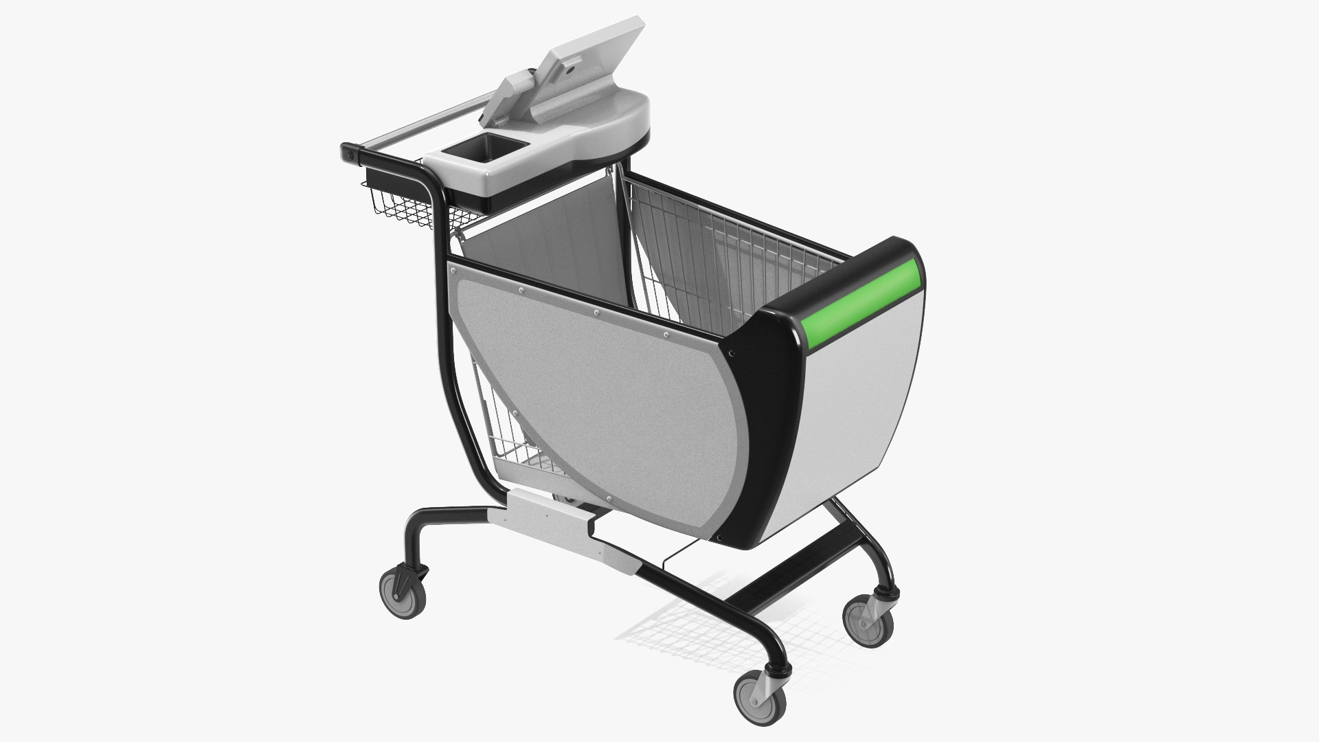 Smart shopping cart model - TurboSquid 1591985
