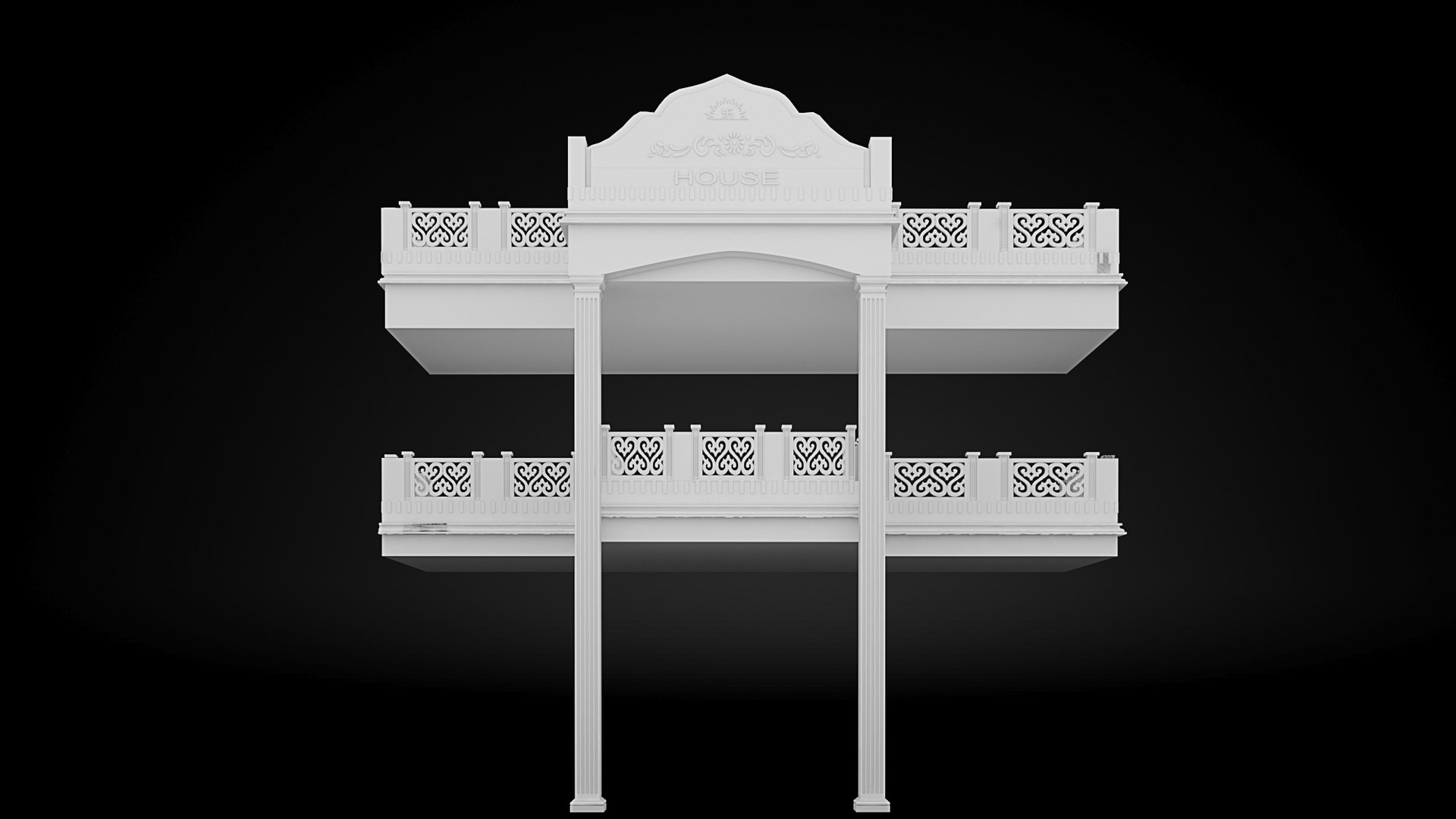 Balcony 3D model - TurboSquid 1592069