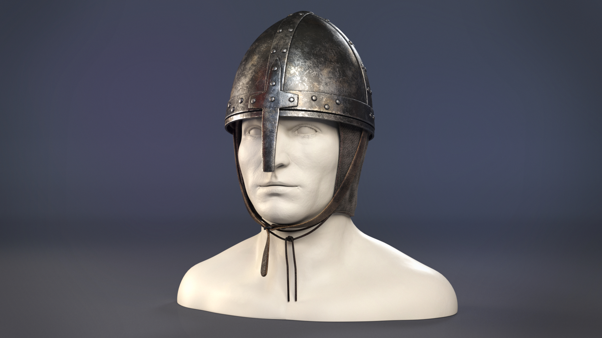 saxon helmet 3d model