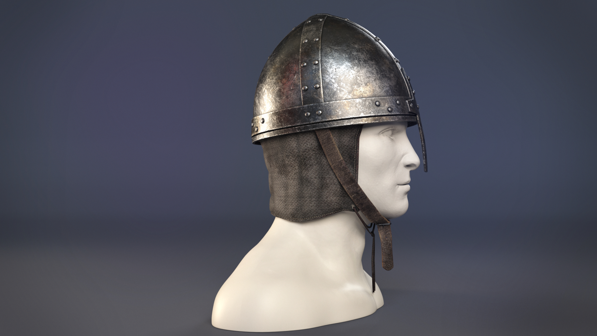 saxon helmet 3d model