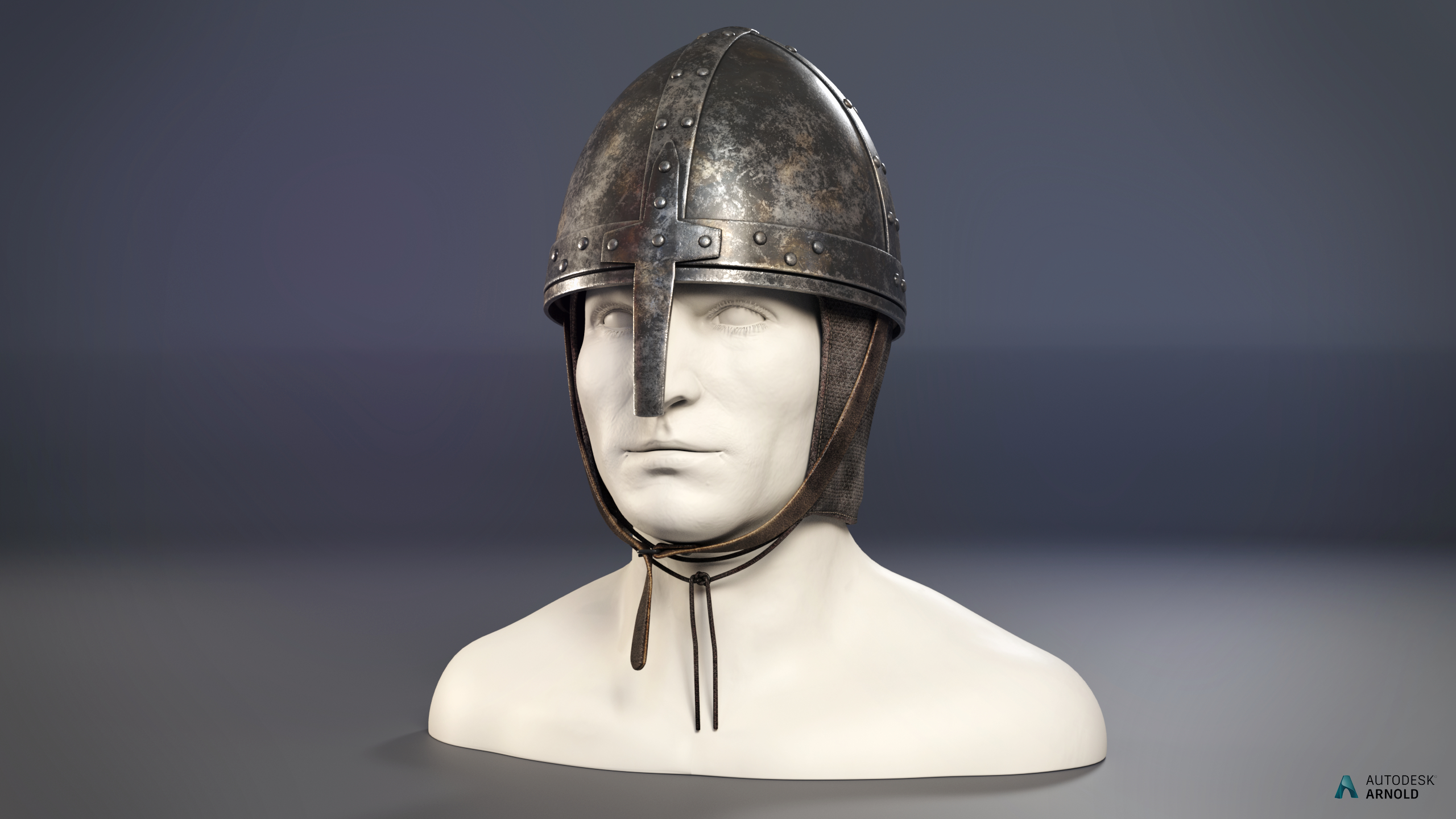 saxon helmet 3d model